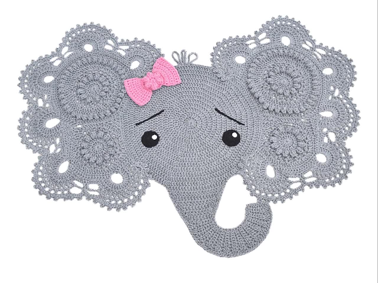 Crochet Pattern Elephant Rug