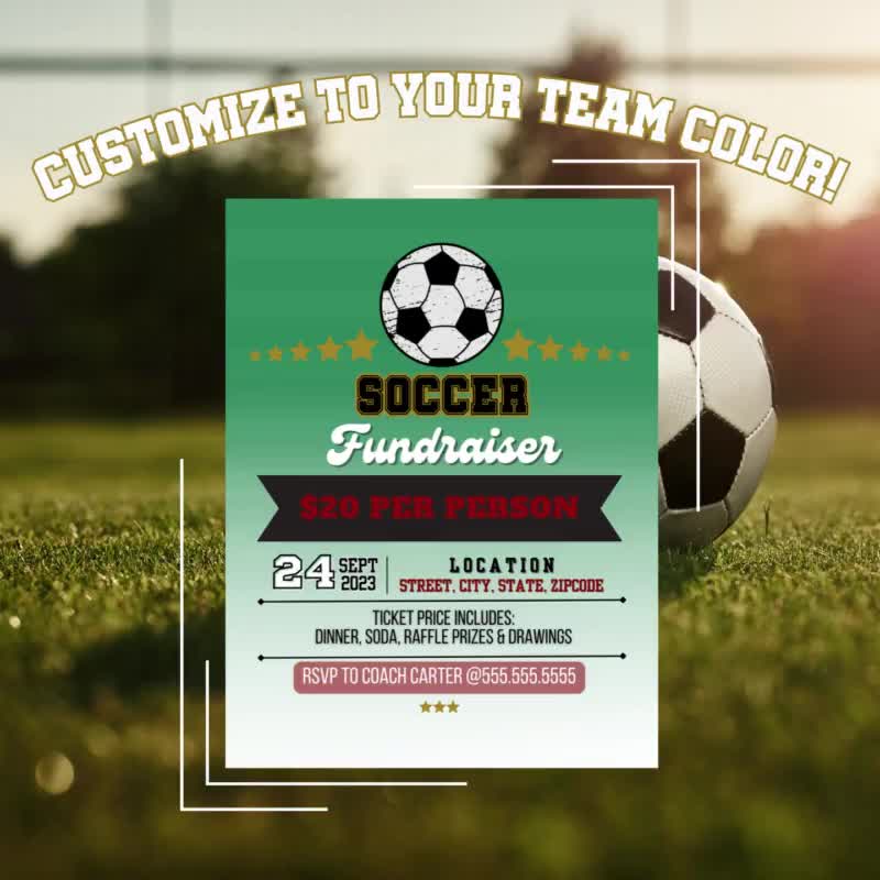 Soccer Fundraiser Flyer Template Soccer Flyers / Posters Free