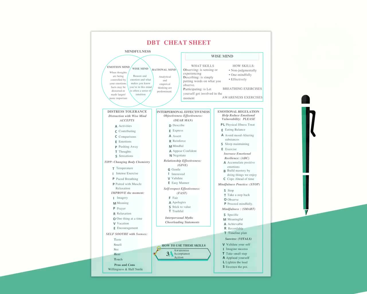 DBT Wise Mind Cheat Sheet DBT Coping Skills Printable In, 54% OFF DBT Wise Mind Cheat Sheet DBT Coping Skills Printable In, 54% OFF