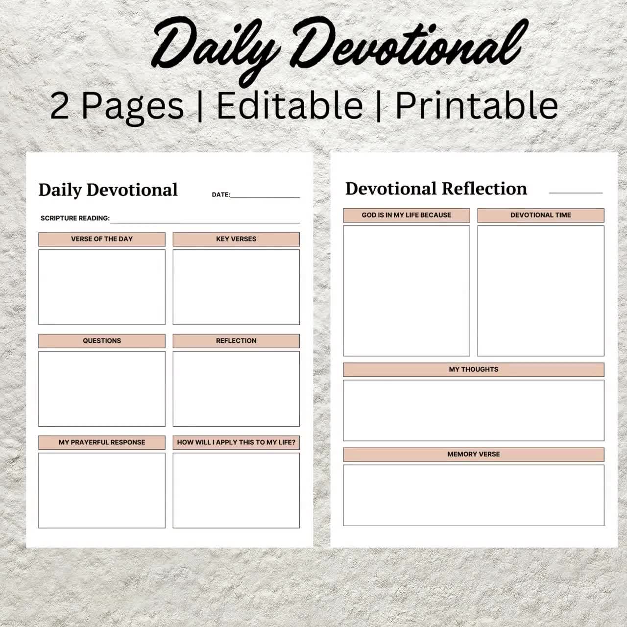 Bible Study Journal Template