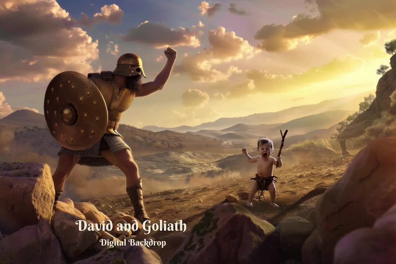 David And Goliath Background
