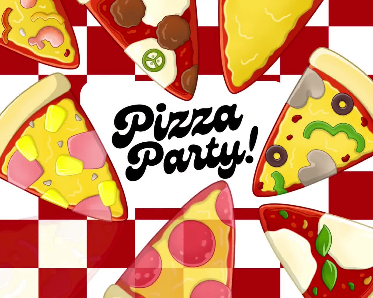 Clipart Banner Páirtí Pizza