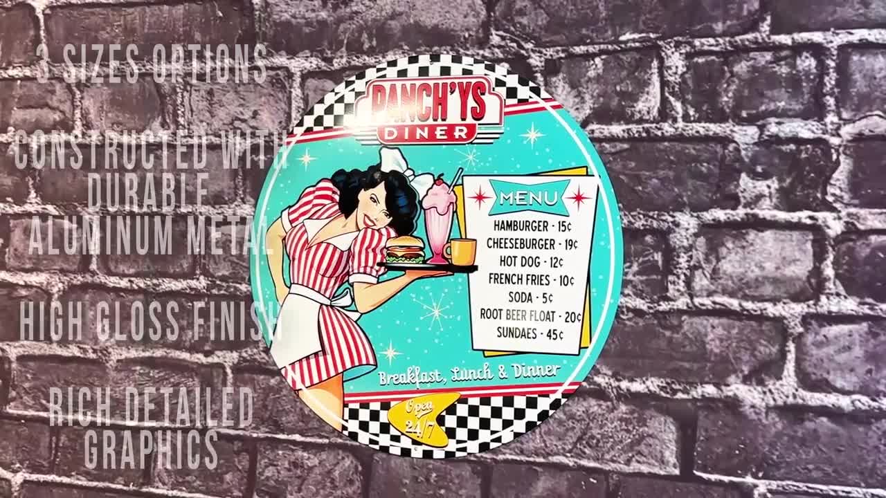 Denise 50s Diner Signs