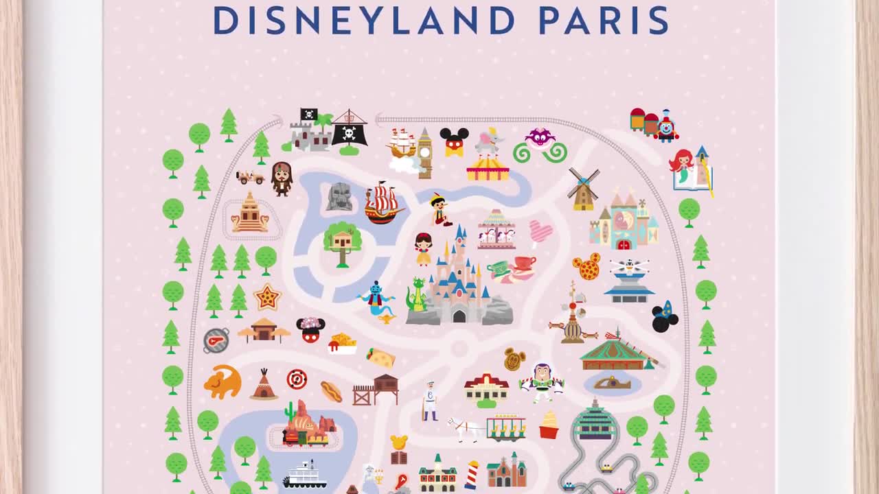 Printable Disneyland Paris Map Pdf
