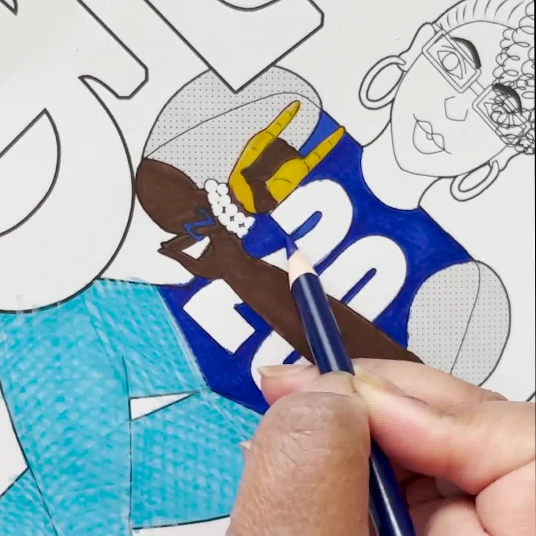 zeta phi beta coloring pages