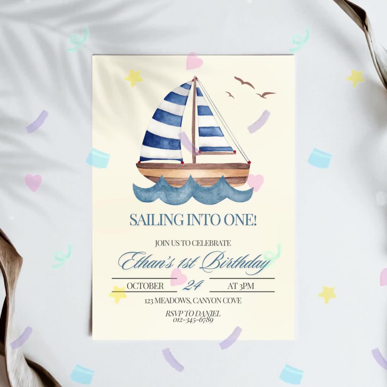 Sailboat Template For Invitations