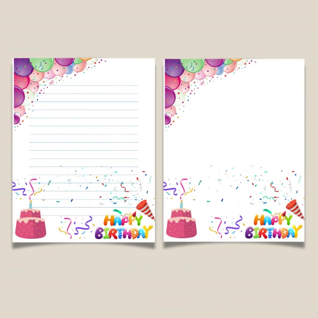 Printable Stationery Happy Birthday Happy Birthday Card, Herd It's