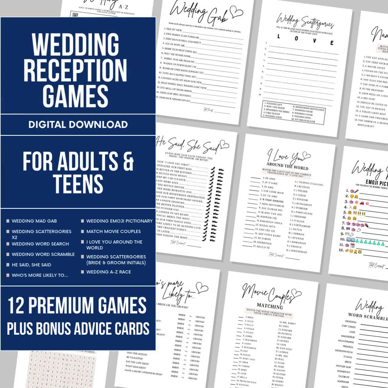Wedding Reception Games For Guests