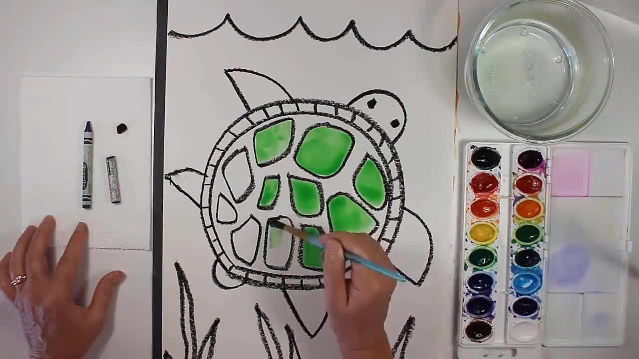 How To Draw A Sea Turtle Art Projects For Kids