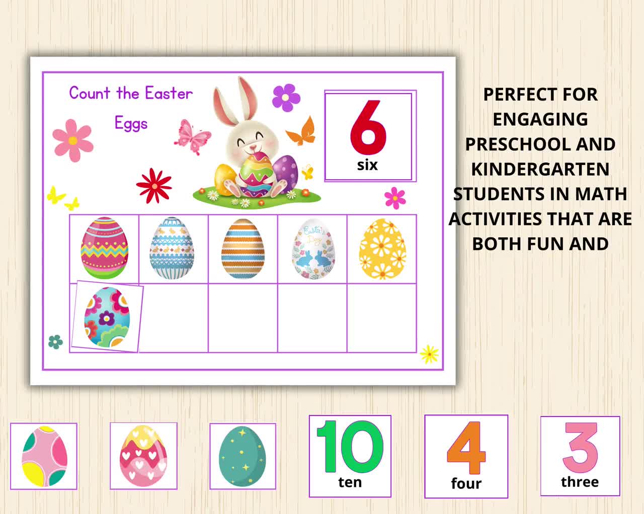 Preschool Easter Counting Worksheets Number Tracing Easter Worksheet