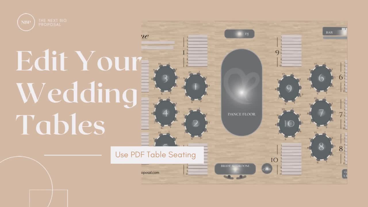 Wedding table floor plan | Honestweddingadvice.com