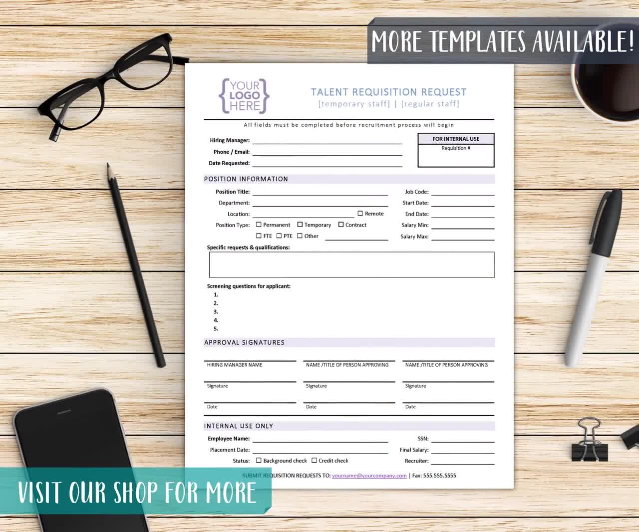 Employee Requisition Form Template New Other Template