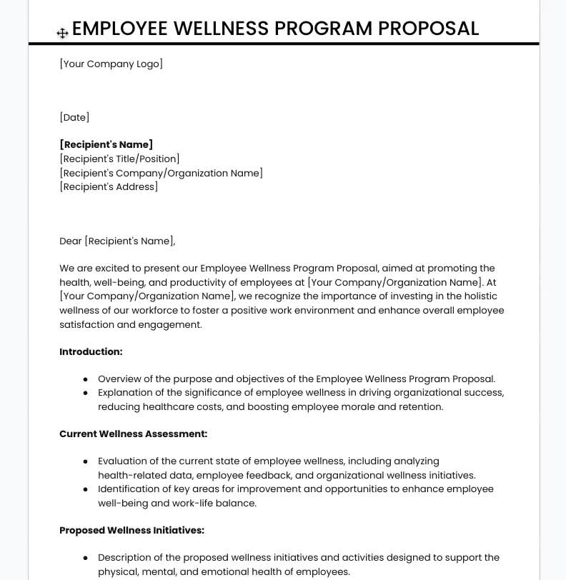 Health Proposal Template Uniform Proposal Template The Seven Secrets