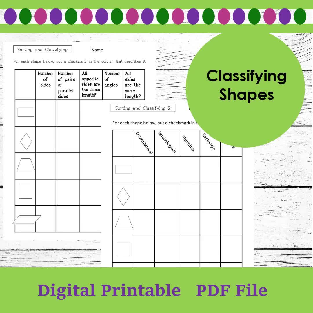 Geometry Worksheets 3rd Grade Free