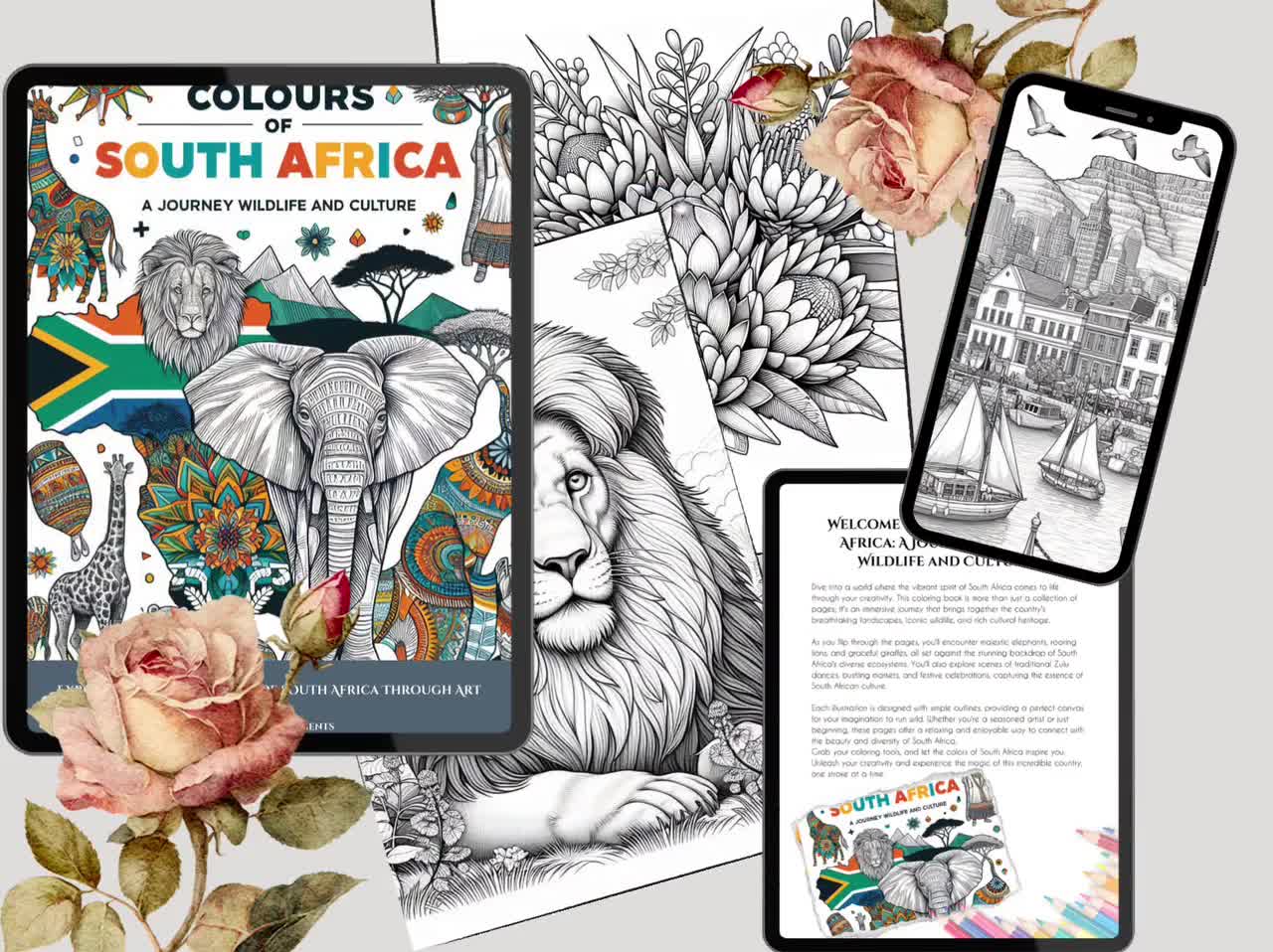 south african coloring book