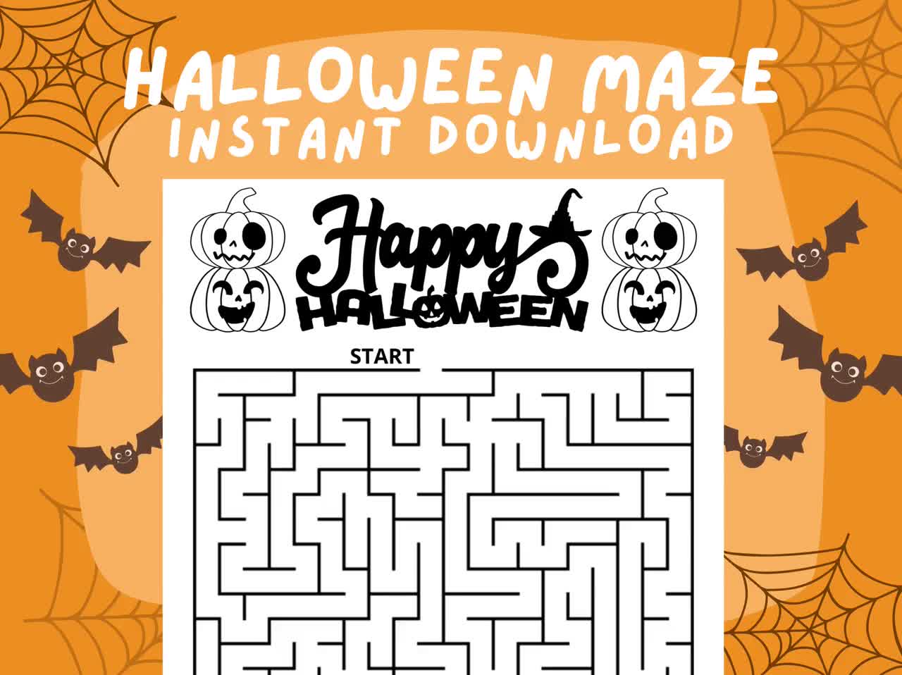 Printable Halloween Mazes