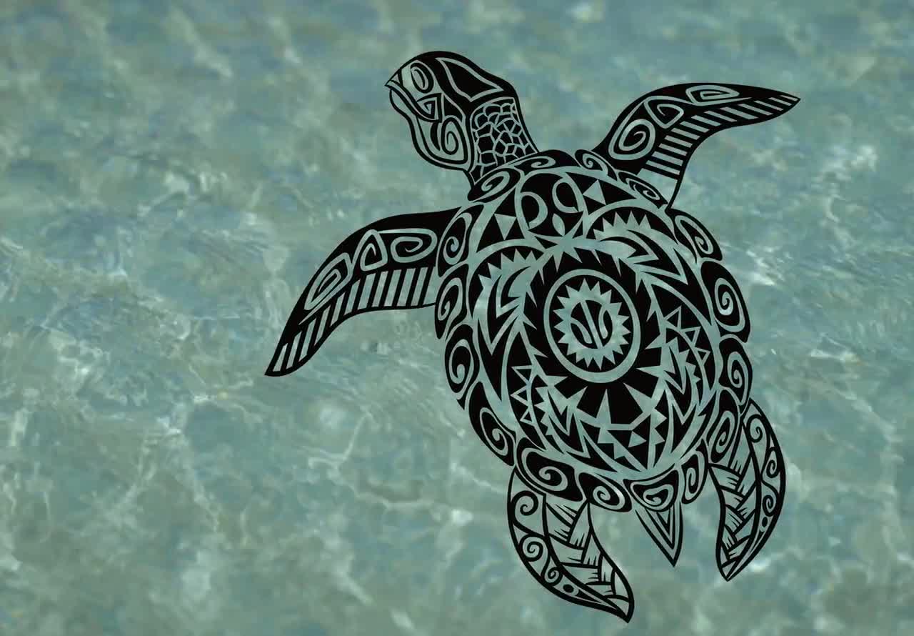 Tortuga Tribal Svg