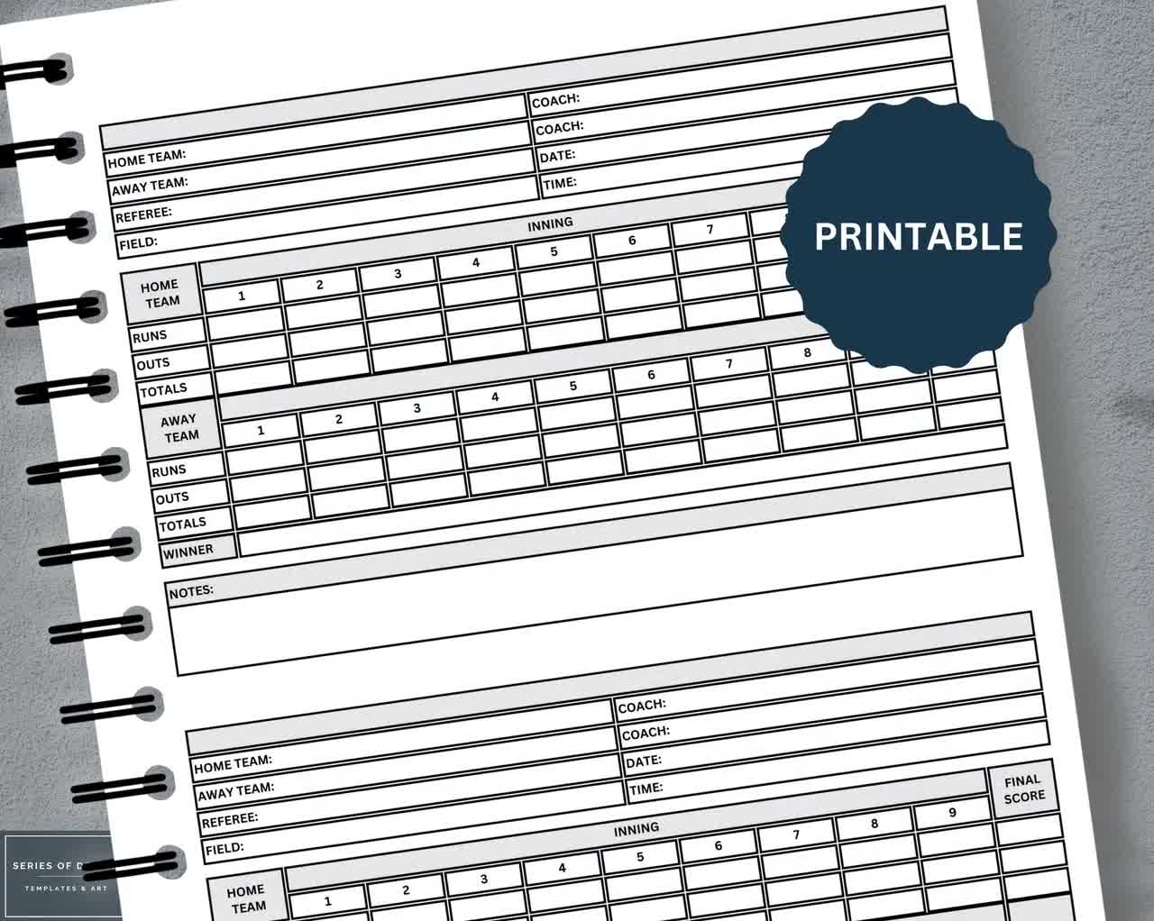 kickball fielding sheet