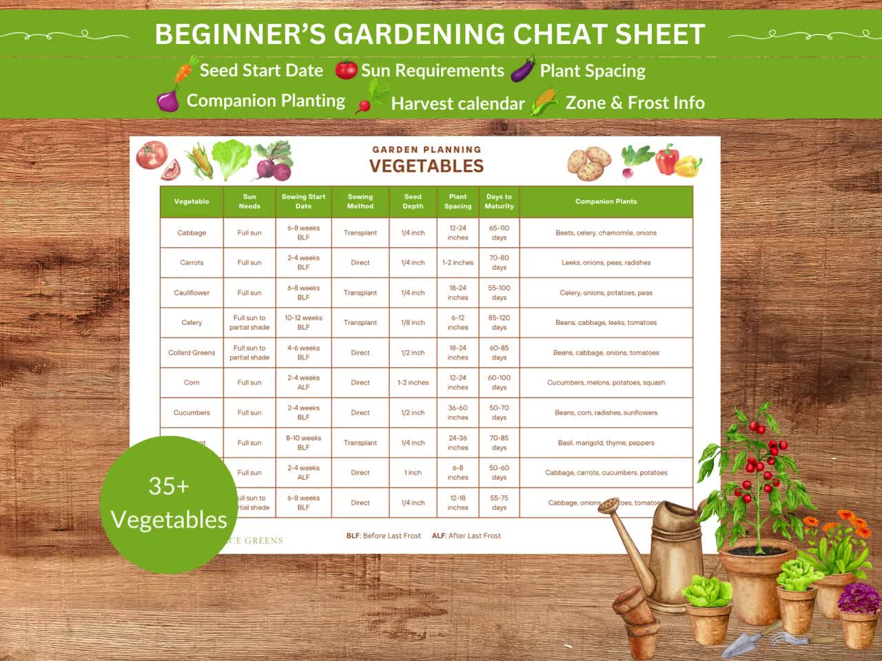Vegetable Garden Charts For Nc
