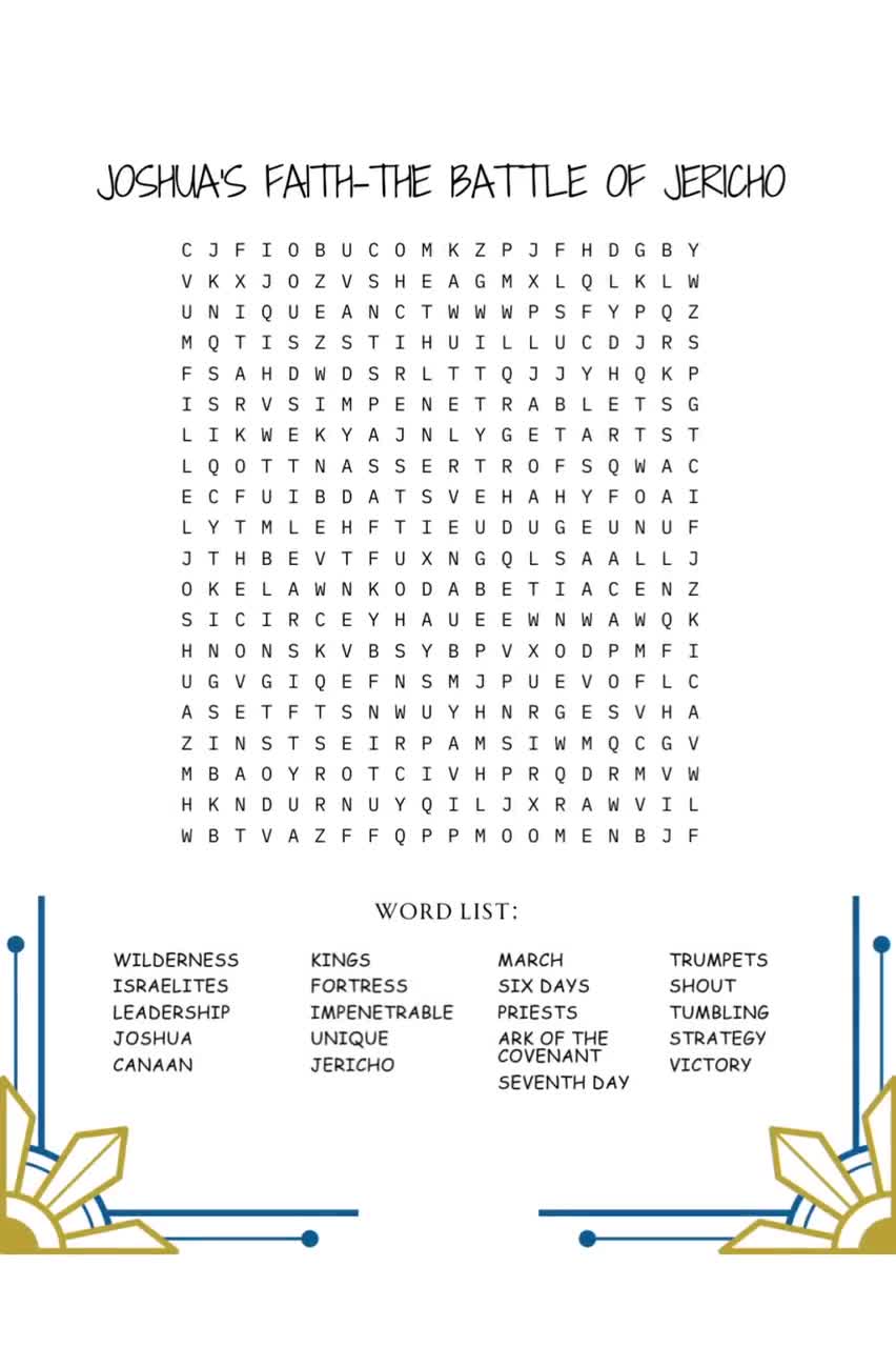Joshua And Caleb Bible Word Search Caleb: The Servant Of God, Part 1