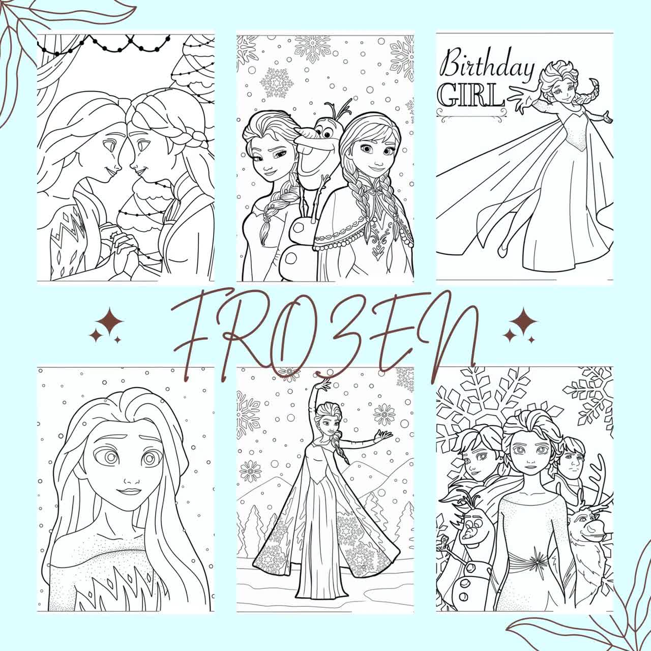 Happy Birthday To You From Elsa Coloring Page For Kids 24 Disney