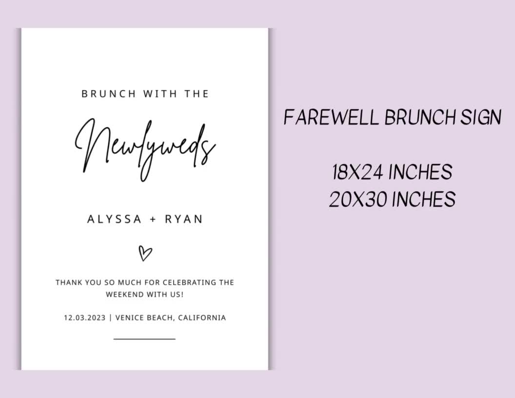 Farewell Brunch After Wedding