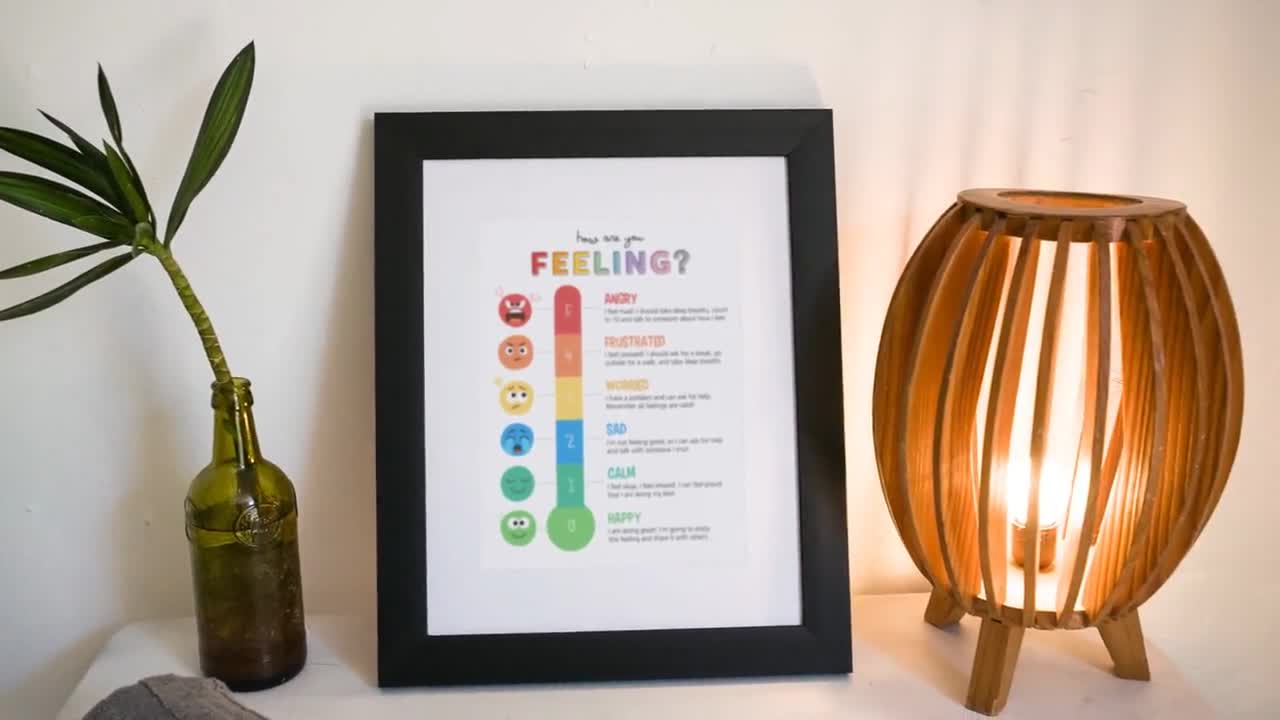 SEL Classroom Resources ZOCO Poster - Laminated Feelings Chart For Kids ...