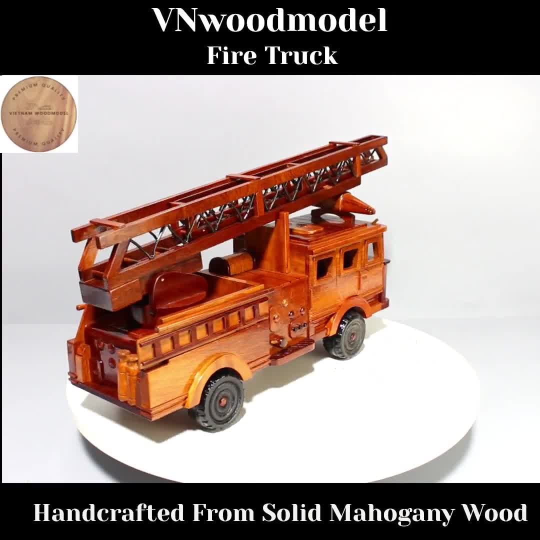 Wooden Fire Truck Rep Icas Pierce Museum Grade Fire Truck Scale Models