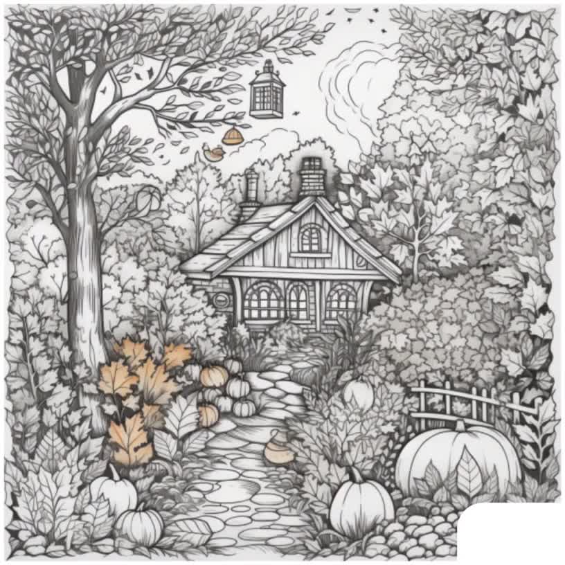 seasonal coloring pages for adults