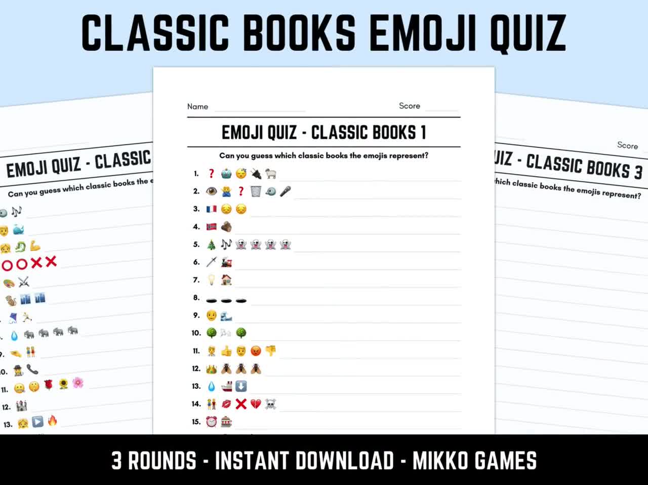 Easy Emoji Quiz With Answers