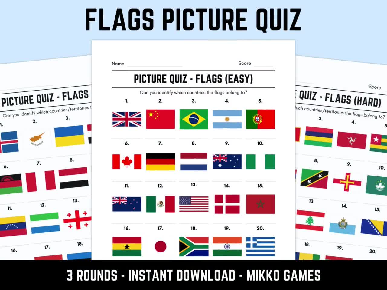 Country Flags Logo Quiz Answers
