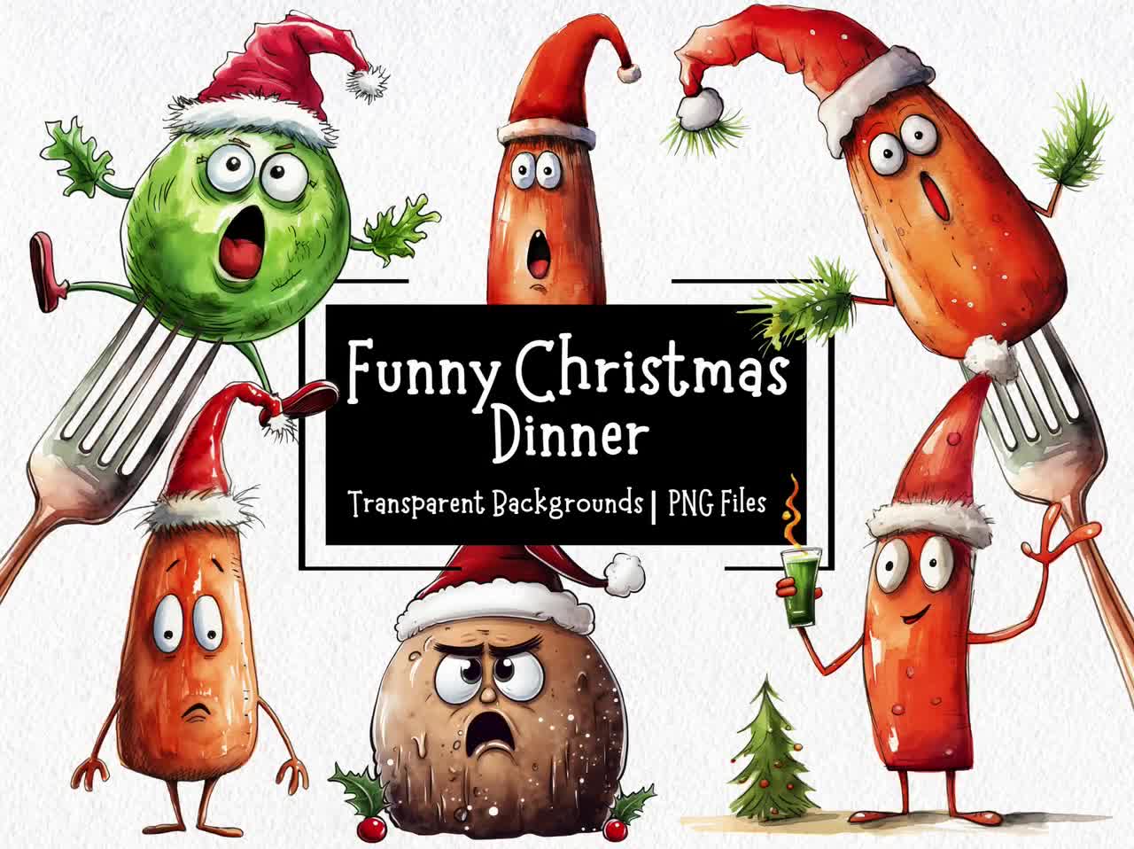 Holiday Luncheon Clip Art Christmas Dinner Table Vector Art, Icons,