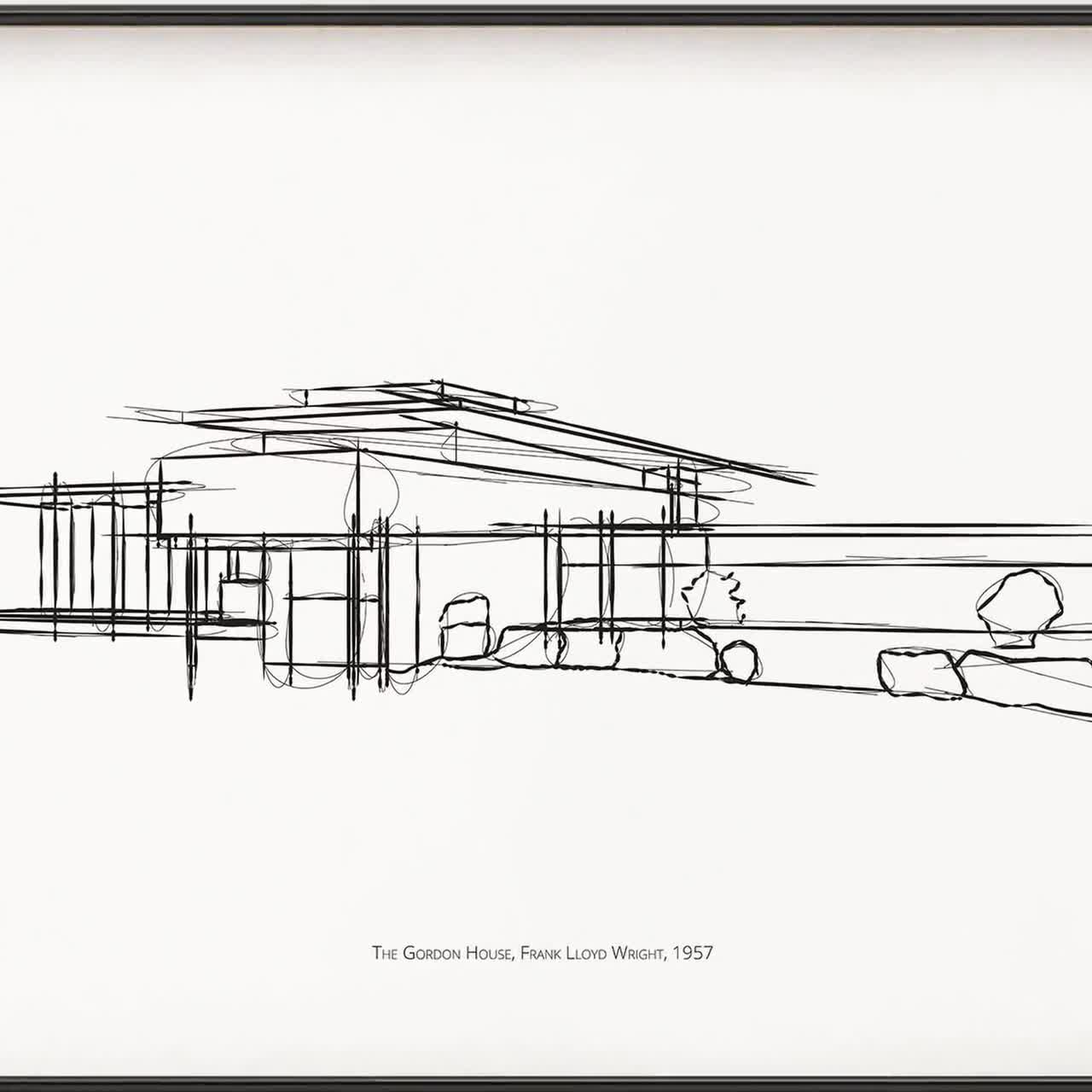 Gordon House Frank Lloyd Wright Elevation