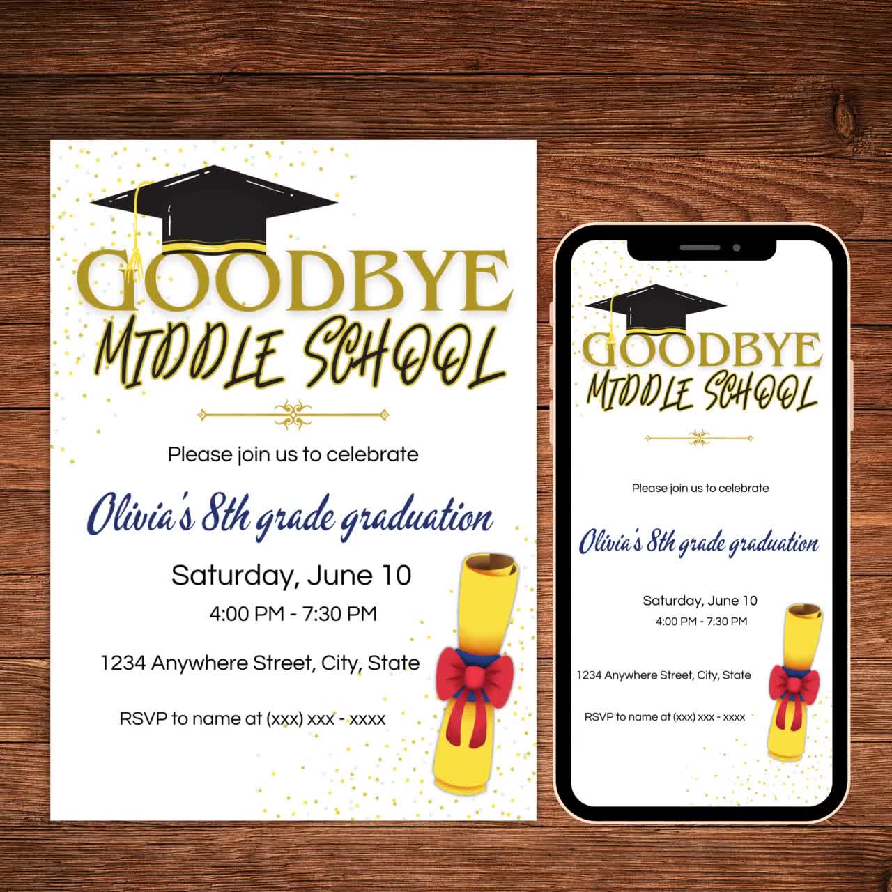8th Grade Graduation Invitation Examples West Hernando Middle School