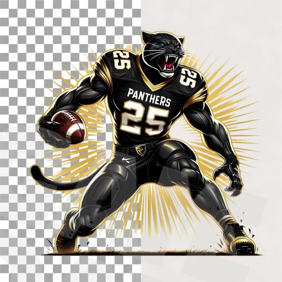 Panther Football Mascot