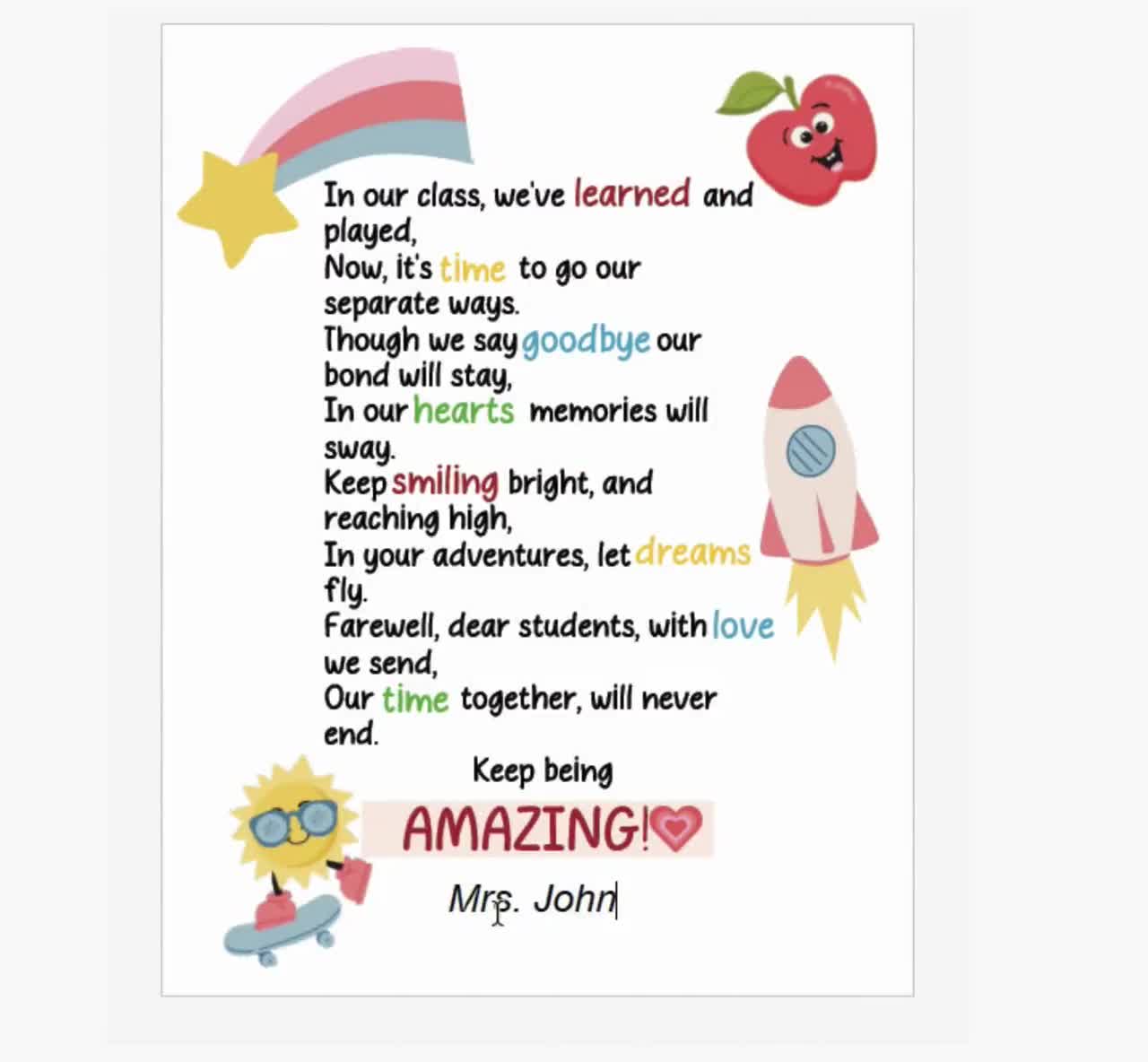 Farewell Rhyme Goodbye Poem Poem And Cards Non Religious Funeral