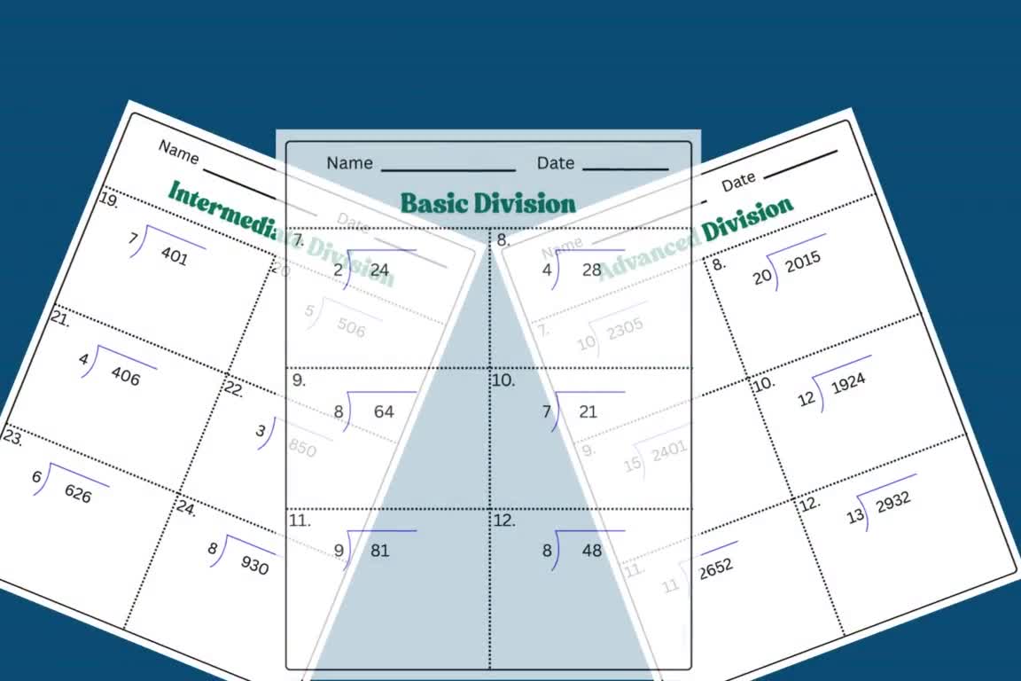 Printable Long Division Worksheets 4th Grade Long Division, 4th Grade