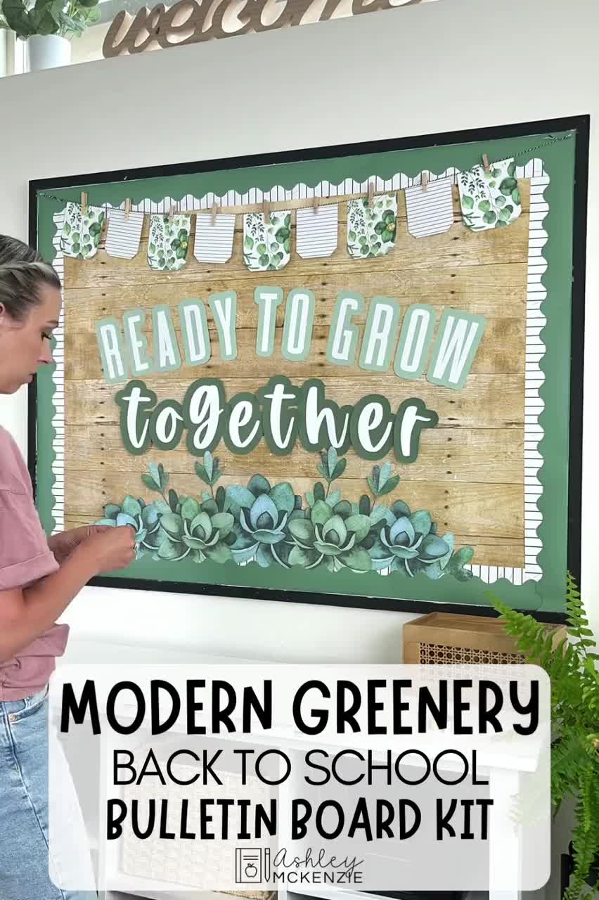 Back To School Deals 75-Piece Plant Motivational Bulletin Board Set ...