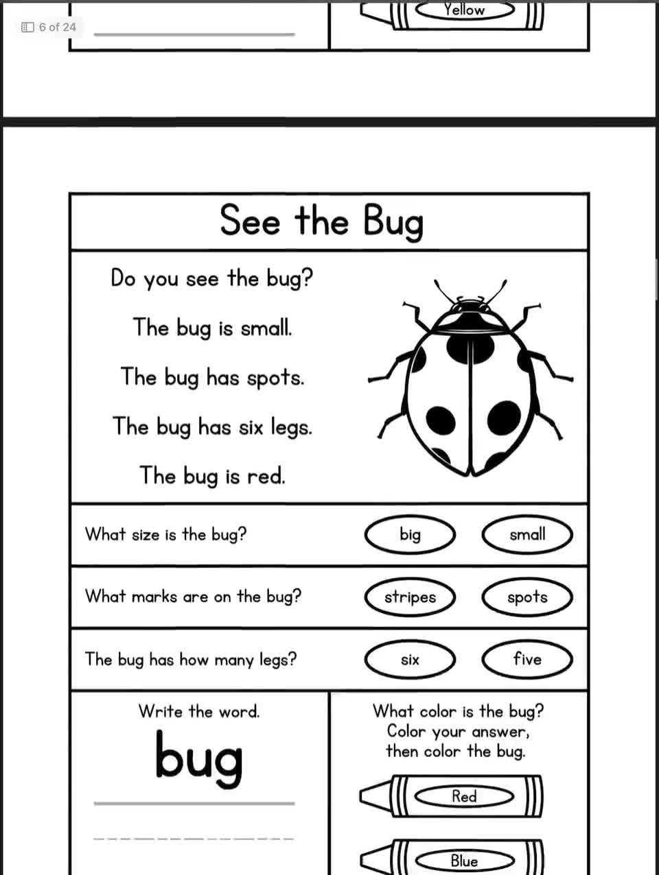First Grade Worksheets Reading Printables Reading Worksheets For First