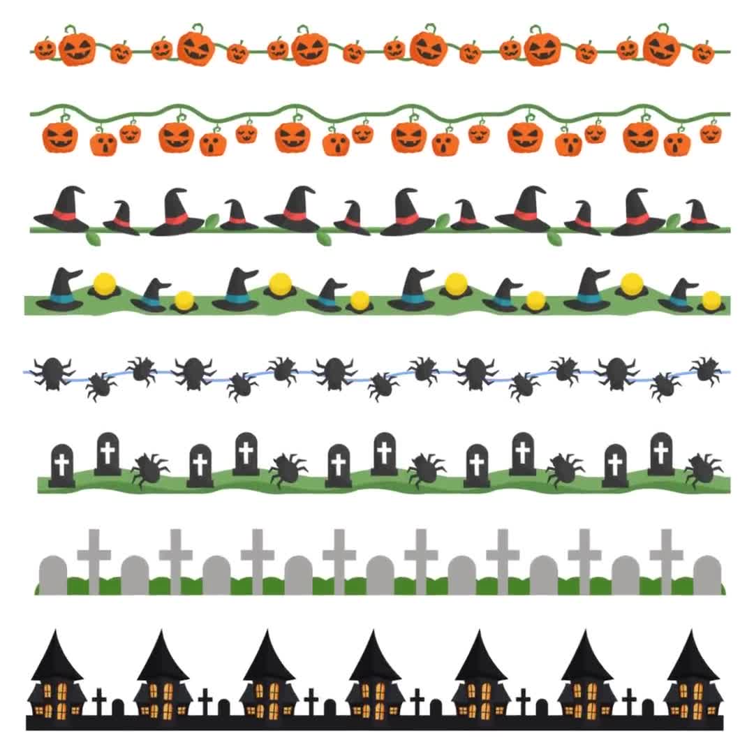 Bordi Clip Art Vintage Di Halloween Page 11 Free Customizable