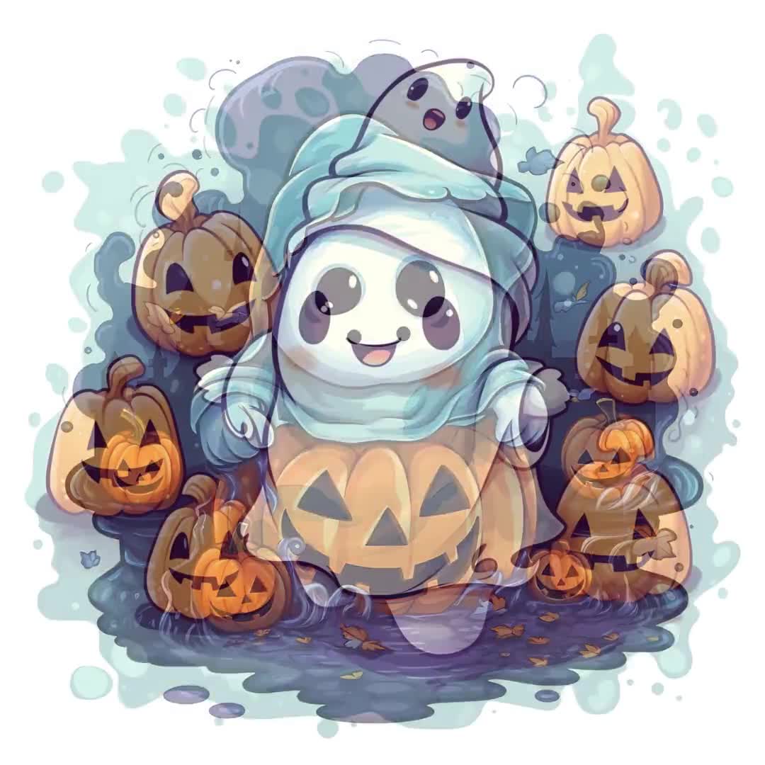 Cute Cartoon Halloween Pictures Halloween Cartoon Characters Set