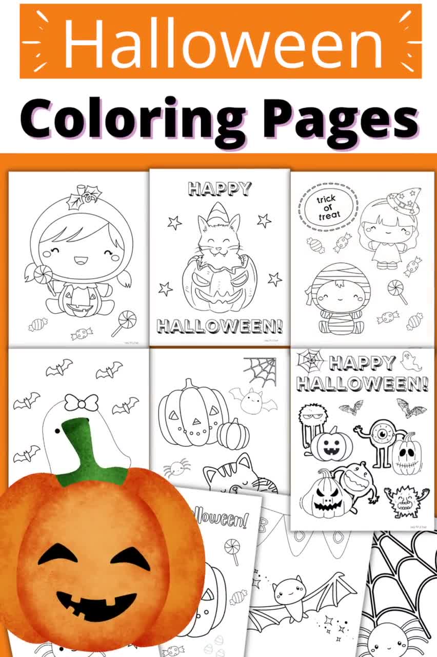 kid coloring pages halloween hello