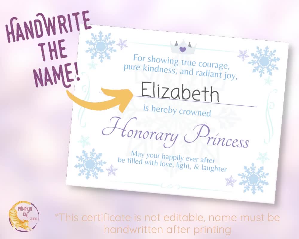 Belle Printable Certificates Princess Printable Certificates