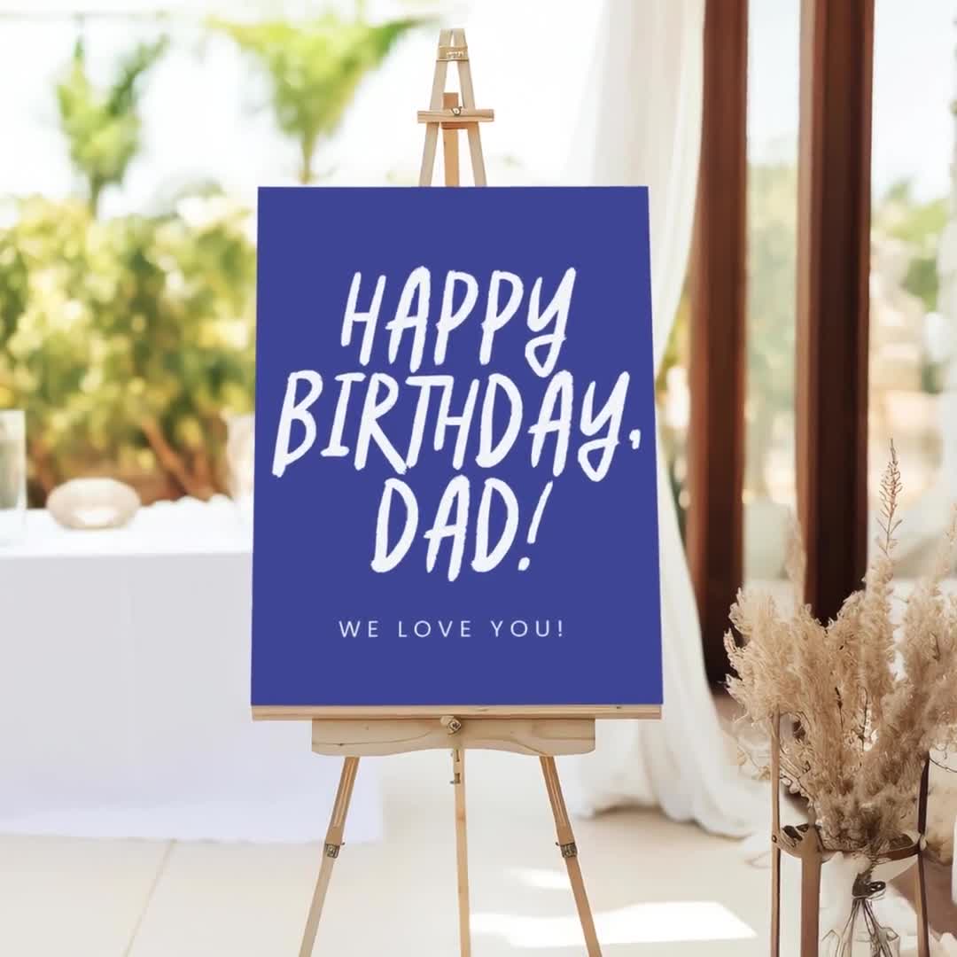 Happy Birthday Dad Banner Dad's Happy Birthday Banner
