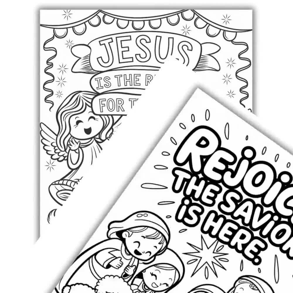 jesus birthday coloring page