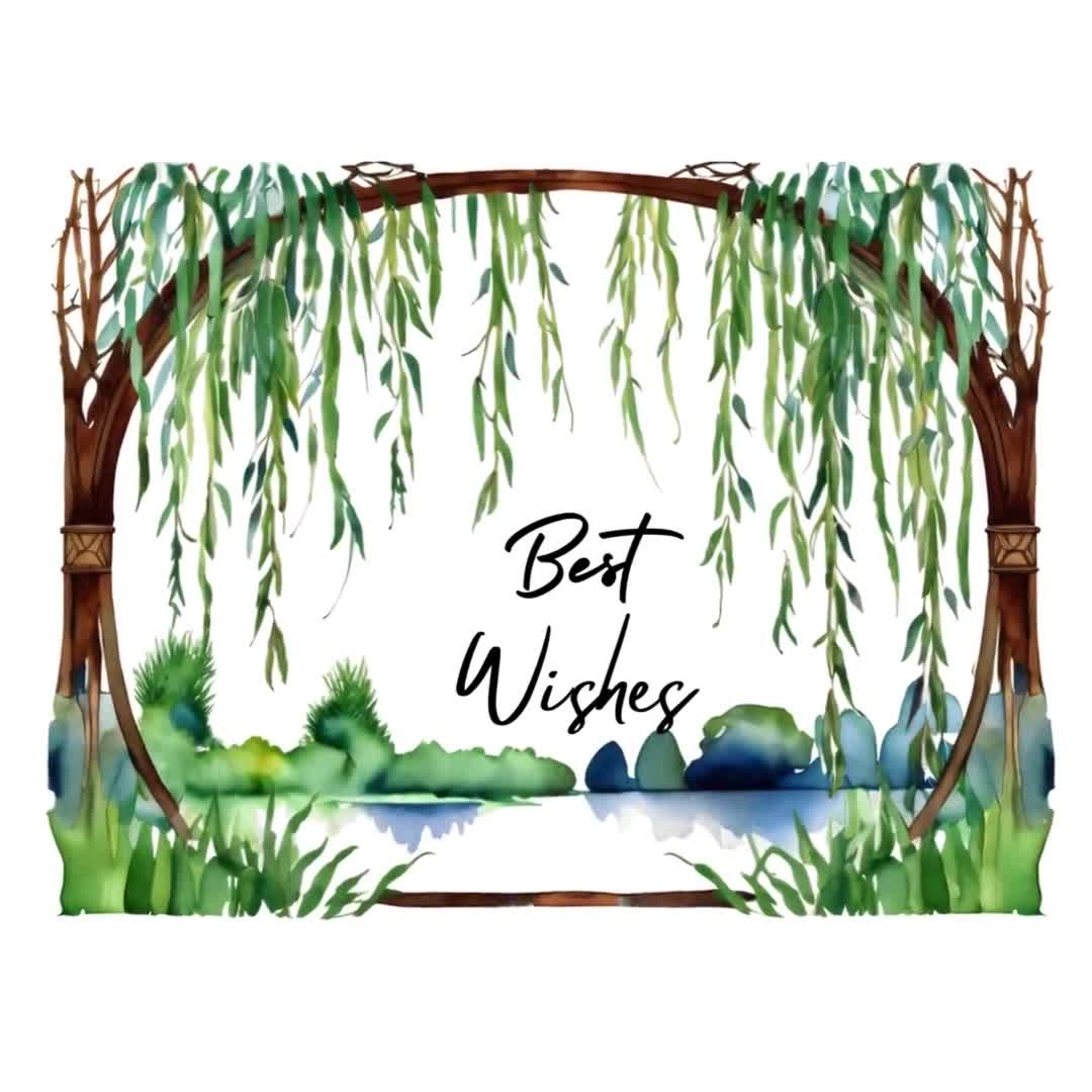 Willow Tree Wallpaper Border SHOP Willow Tree & Birds Mural Removable