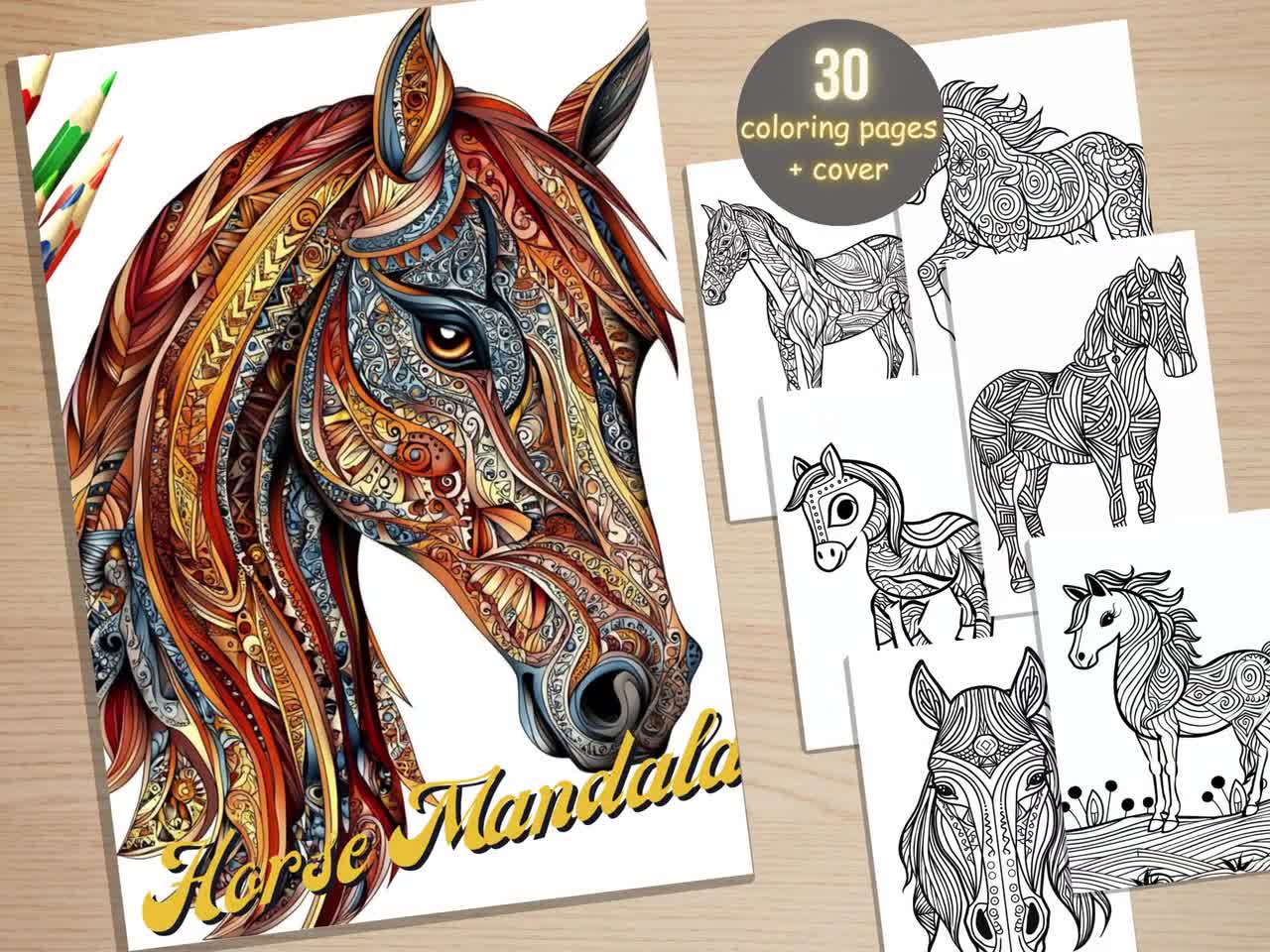 Horse Mandala Coloring Pages Print Off And Color Away With These FREE
