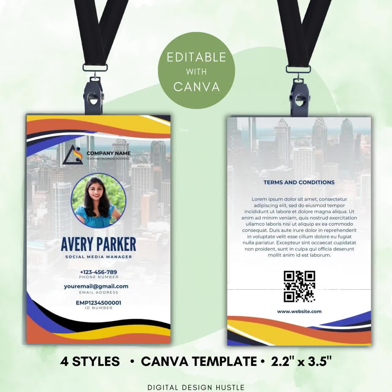 Badge Template Canva