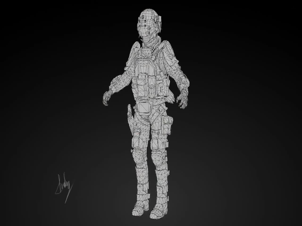 Imc Pilot From Titanfall Free 3d Model