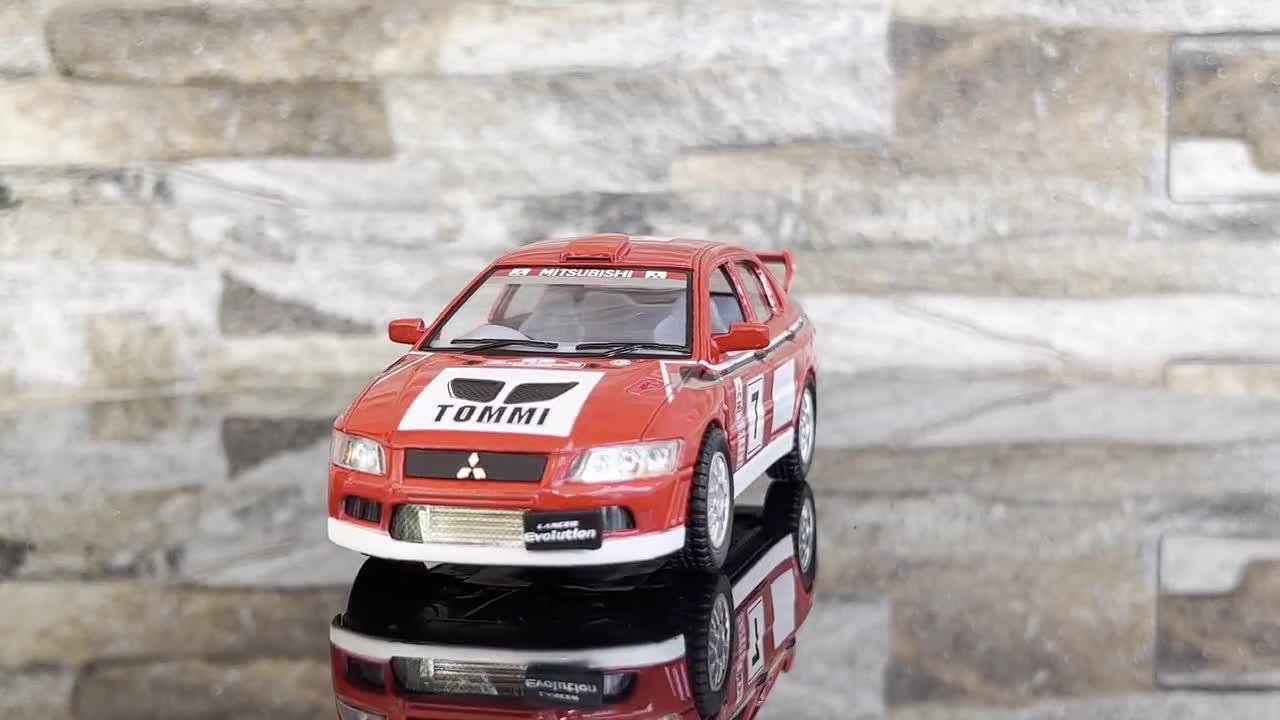 KiNSMART Model Car Mitsubishi Lancer Evolution VII WRC Die Cast Model ...